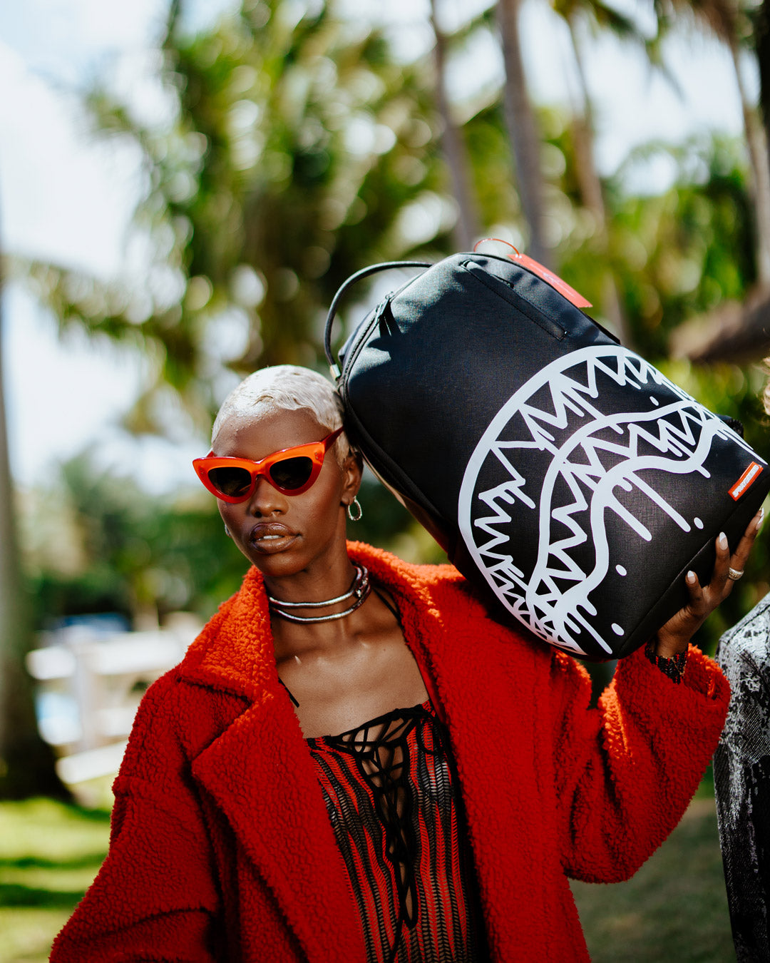 Backpack Sprayground Drip Shark Central Dlxsv Backpack