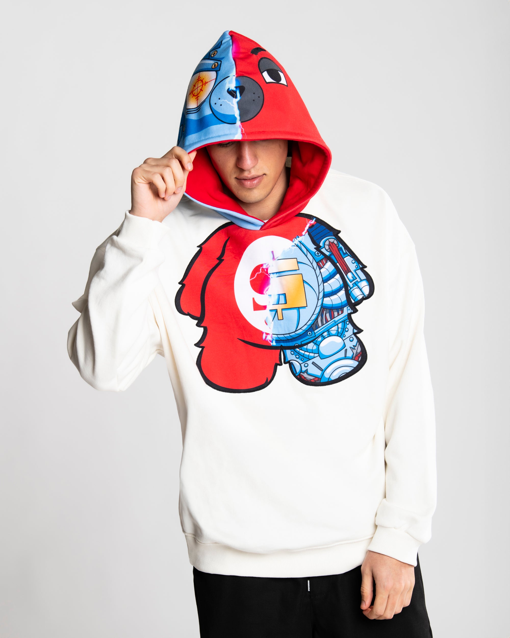 Sprayground CYBORG BEAR OVER HOODIE