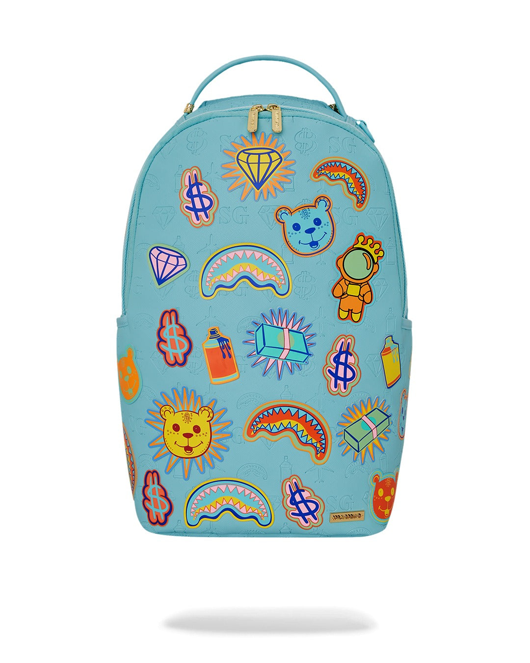 Sprayground BLUE LAGOON EMBOSSED DLXSV BACKPACK