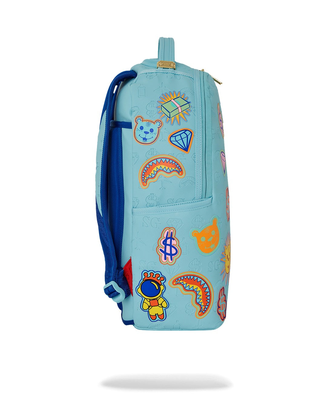 Sprayground BLUE LAGOON EMBOSSED DLXSV BACKPACK