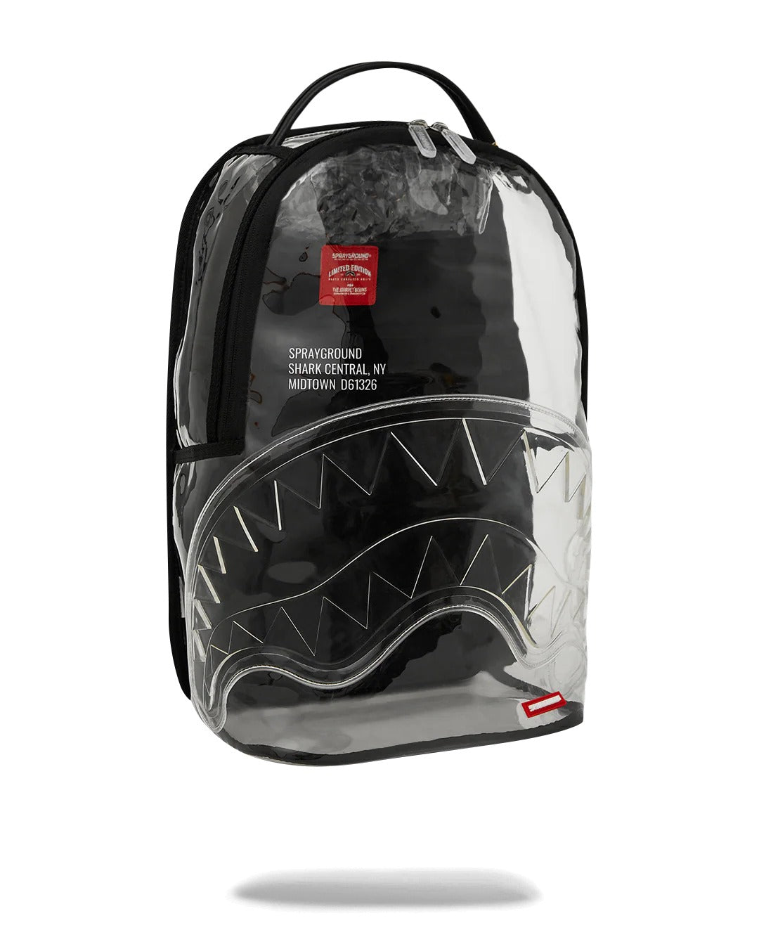 Sprayground SHARK CENTRAL CLEAR DLXSV BACKPACK BLACKPANEL