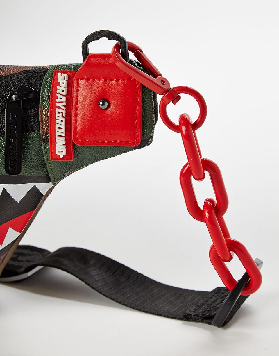 Waist bag Sprayground CAMOKAWA SAVVY CHAIN CROSSBODY Green