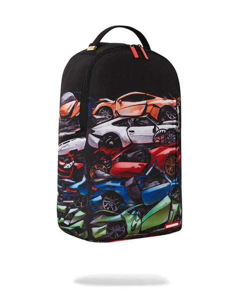 Sac à dos Sprayground CRUSHED SPORTS CARS DLXSR BACKPACK Noir