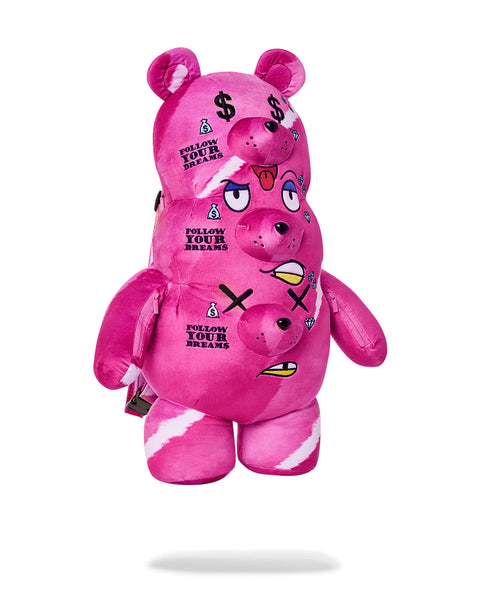 Backpack Sprayground 3 HEADED BEAR BACKPACK TEDDY BEAR Pink