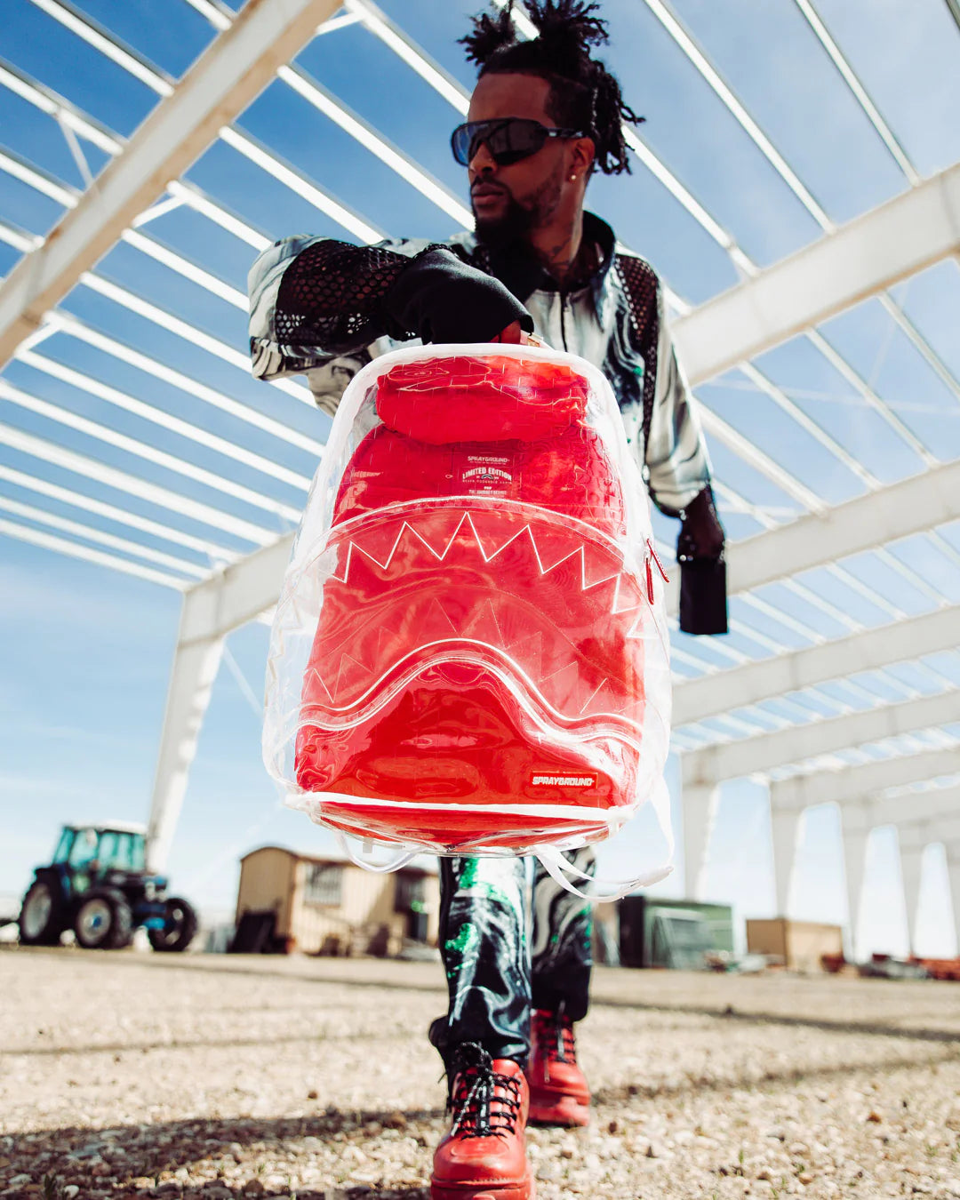 Backpack Sprayground Clear Embossed Sharks In Paris Dlxsv Backpack